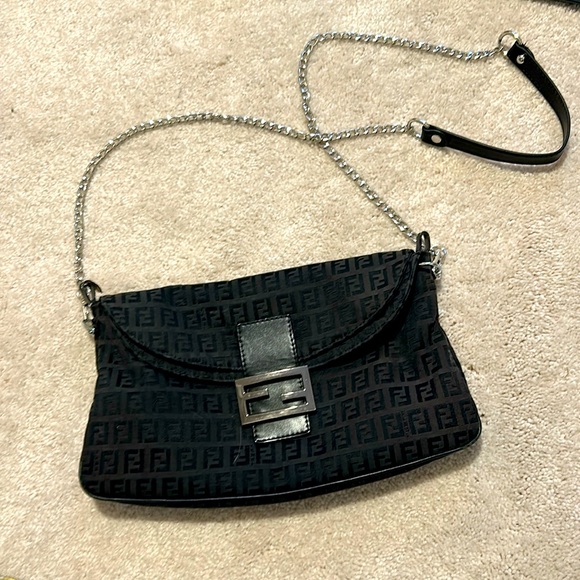 Fendi | Bags | Fendi Black Flap Crossbody Bag | Poshmark